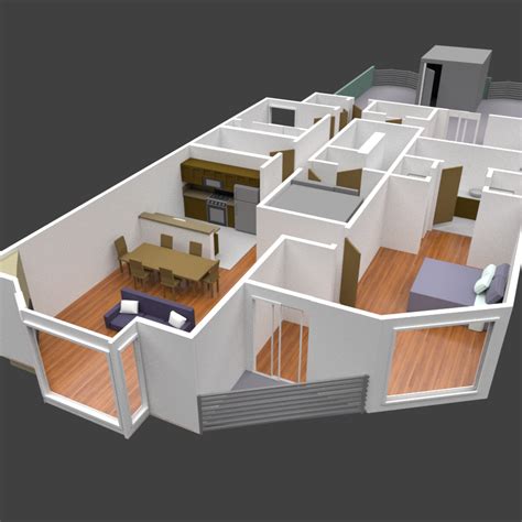 Create A 3d Floor Plan Model From An Architectural Schematic In Blender Artofit