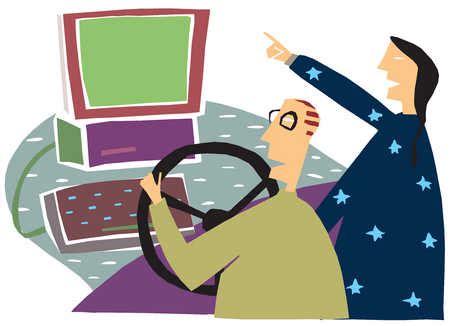 Stock Illustration Illustration Of A Man Playing Computer Games