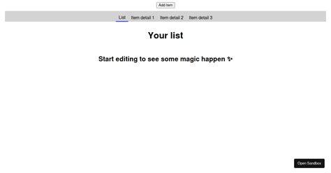 React Closeable Tabs Examples Codesandbox