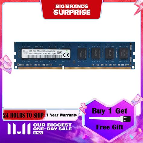 hynix ram ddr3 8gb 1600mhz หน่วยความจำเดสก์ท็อป240พิน dimm pc3 12800u 1