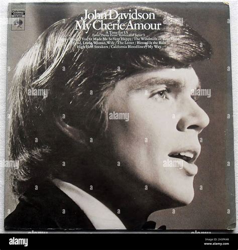 1960s John Davidson My Cherie Amour Vinyl Lp Record Album Cover