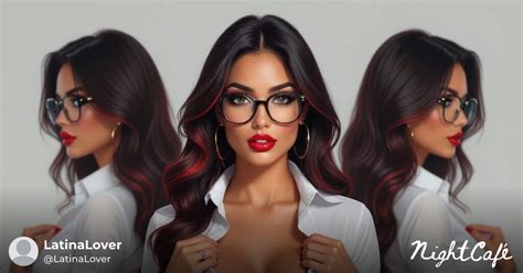 Photorealistic Latina Woman With Red Highlights An Ai Art