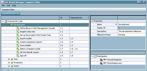 create a life cycle template sas r model manager 3 1 tutorials