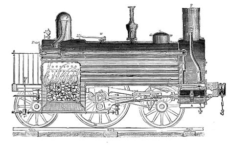 과학적 발견 실험 및 발명품의 골동품 삽화 증기 기관차 기관차 19세기에 대한 스톡 벡터 아트 및 기타 이미지 19세기 19세기 스타일 객차 Istock