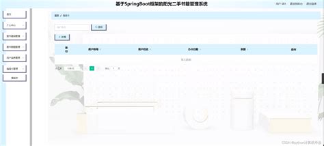 Springbootjavaphpnodepython基于springboot框架的阳光二手书籍管理系统【计算机毕设】 Csdn博客