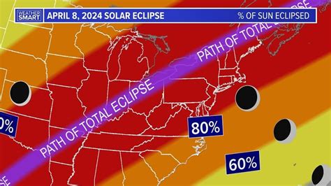 2024 Solar Eclipse Timeline And Path Of Totality Across United States R Weather