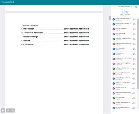 Scribbr Plagiarism Checker Guide Interpreting The Similarity Report