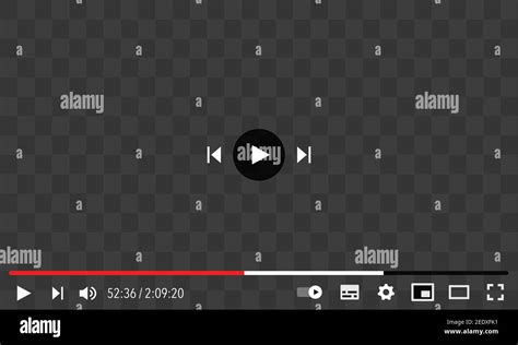 Youtube Multimedia Player Window Template Vector Illustration Stock Vector Image And Art Alamy