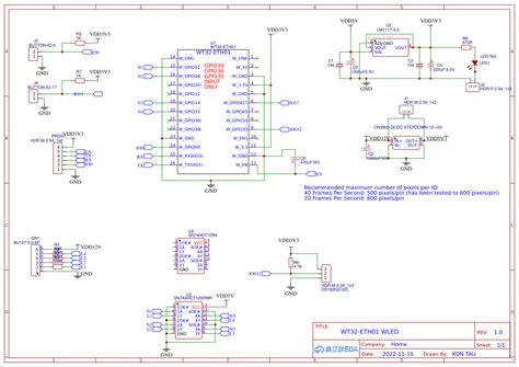 wled wt32 eth01 v2 2 platform for creating and sharing projects oshwlab