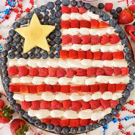 American Flag Fruit Pizza A Sweet And Patriotic Showstopper