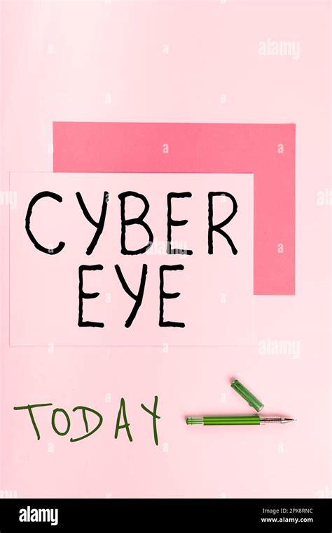 Sign Displaying Cyber Eye Business Showcase Tool Engages In Building