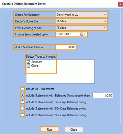 Aem Support Centre How To Create A Statement Batch
