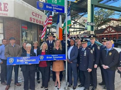 Street Named For Fallen Nypd Det Brian Simonsen Near His Precinct