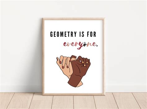 Geometry Classroom Poster Math Classroom Decor High School Teacher Posters Inclusive