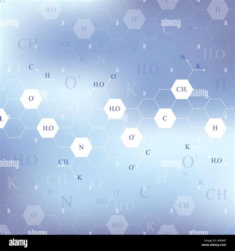 Scientific Hexagonal Chemistry Pattern Structure Molecule Dna Research As Concept Science And