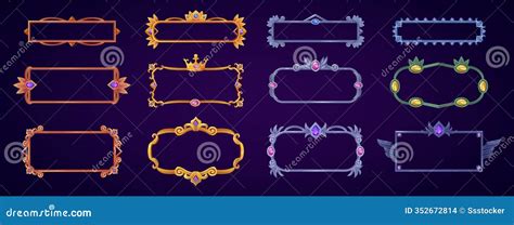 Game Medieval Button Sprite Animation Vector Set 272827657