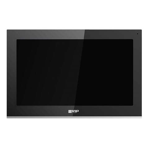 Residential Ip Intercom Monitor With Handset Black