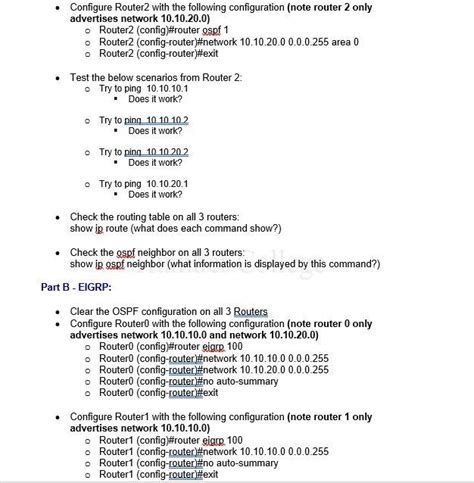 Solved Lab OSPF And EIGRP Objective To Study OSPF Chegg Com