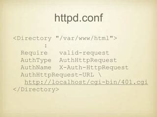 Apache Mod Auth Ppt