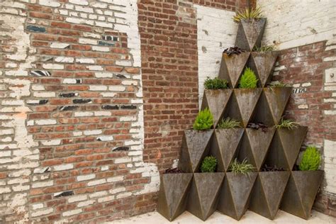 Prism Planters By The Principals Stack Up Into Arches And Pyramids