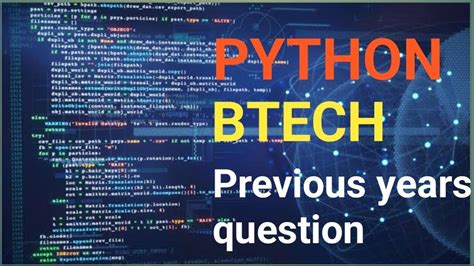 Python Programming Most Important Previous Year Question Explained In