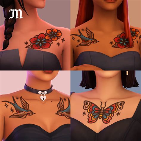Girly Chest Tattoos Tumblr
