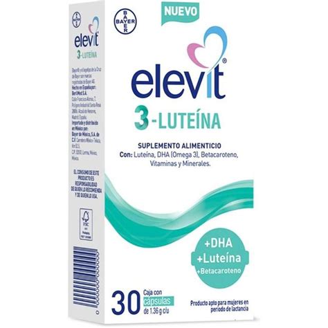Bayer Elevit 3 Luteina 30 Pz H E B México