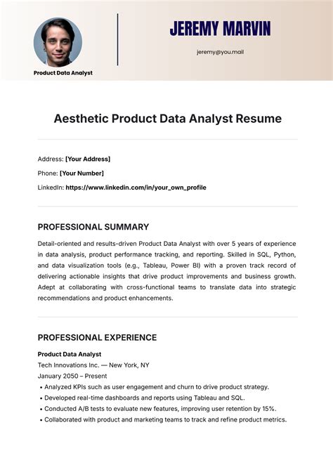 Free Data Analyst Resume Templates To Edit Online And Download