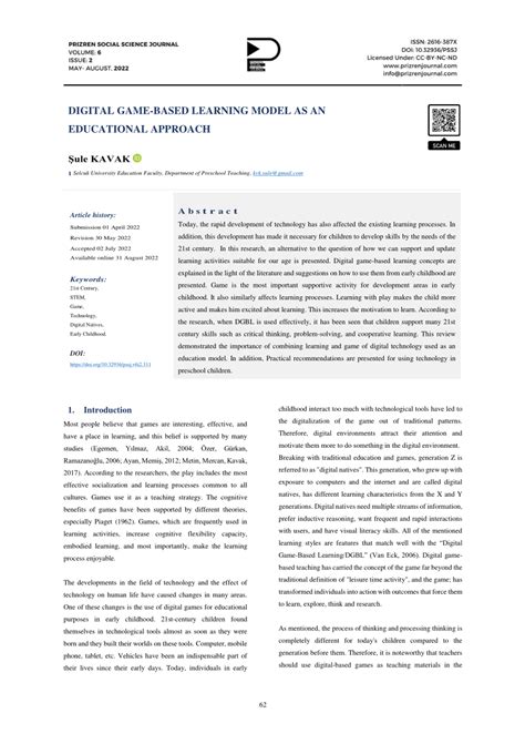 Pdf Digital Game Based Learning Model As An Educational Approach