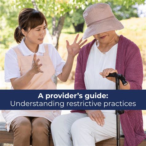 A Providers Guide To Understanding Restrictive Practices Skills