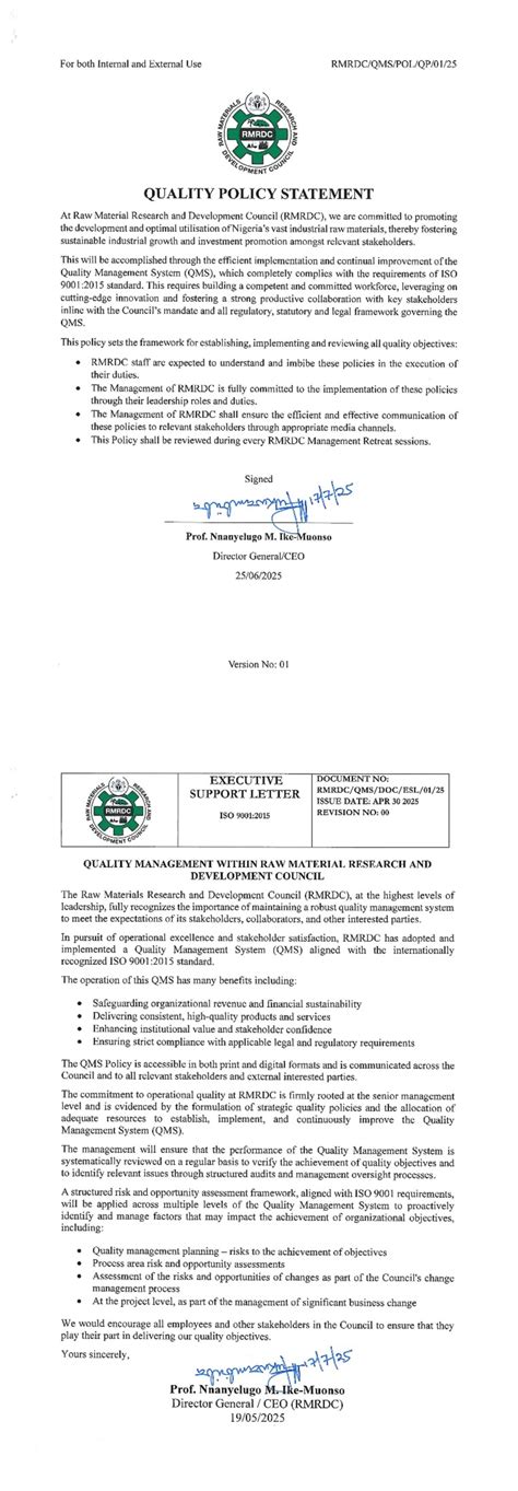 Rmrdc And Nassi Forge Alliance To Unlock Benues Industrial Potential