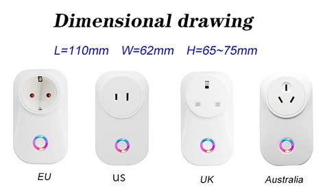 EWeLink WiFi Smart A Socket Plug EU UK AU US Plug Remote Control Smart Work For Alexa Google Home