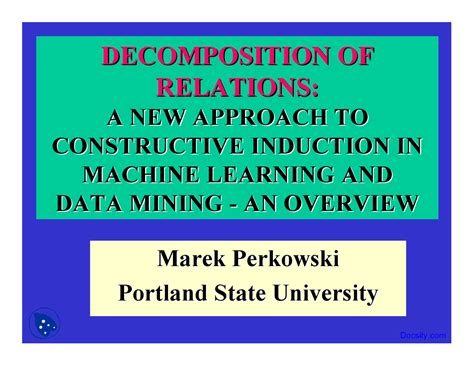 Decomposition Embedded Intelligent Robotics Lecture Slides Docsity