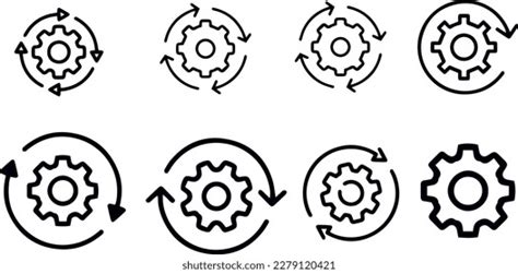 Workflow Process Gear Arrows Automate Business Stock Vector Royalty Free 2279120421 Shutterstock