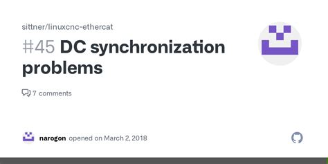 Dc Synchronization Problems · Issue 45 · Sittnerlinuxcnc Ethercat