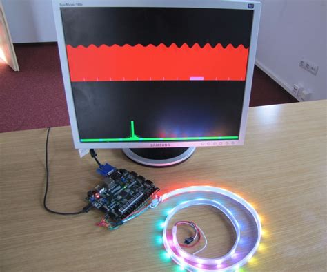 nexys 4 ddr led strip audio spectrum 5 steps instructables