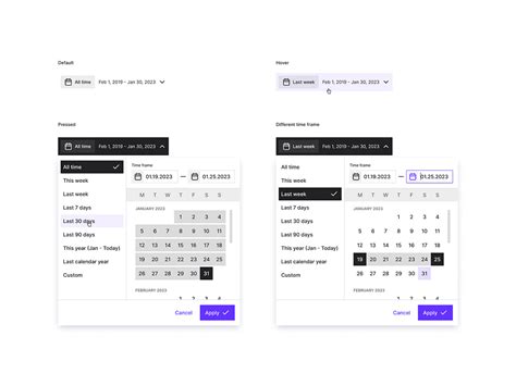 simplify date selection with this user friendly date picker by rafal baran on dribbble