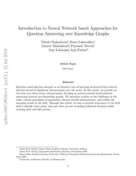 Introduction To Neural Network Based Approaches For Question Answering