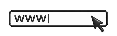 Premium Vector Navigation Bar 3d Search 3d Address Bar 3d