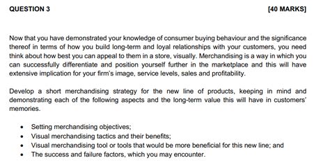 Solved Question 3 40 ﻿marks Now That You Have Demonstrated