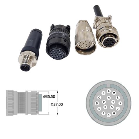 17 Pin Ms Connector British Encoder Products Company
