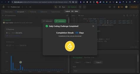 Sagar Haldar On Linkedin 100daysofstreak Leetcode Consistency Learning Dsa 10 Comments