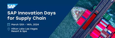 Sap Innovation Days For Supply Chain Mar 12 14