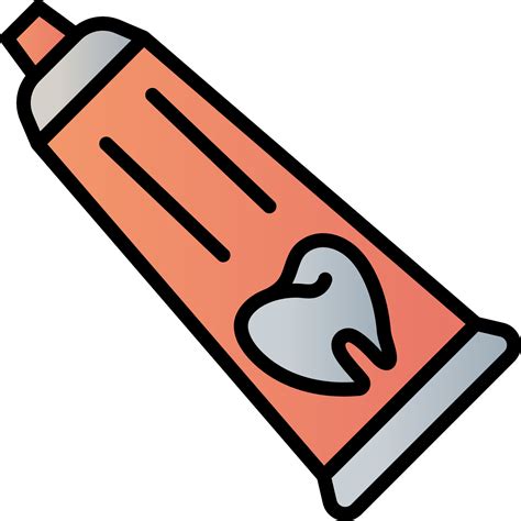 Toothpaste Icon In Orange And Gray Color 25095480 Vector Art At Vecteezy
