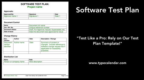 Software Testing Templates Free Download Free Printable