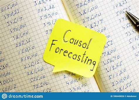 Causal Forecasting Is Shown On The Conceptual Business Photo Stock Photo Image Of Future