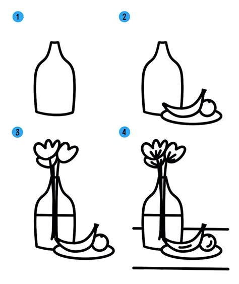 Как нарисовать натюрморт для детей рисуем натюрморты поэтапно легко и просто карандашом и красками