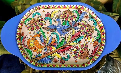 Поднос Райские птицы Райские птицы Работы Птицы