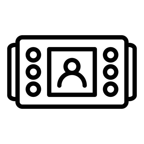 Electronic Video Intercom Icon Outline Vector Door System 15101989 Vector Art At Vecteezy