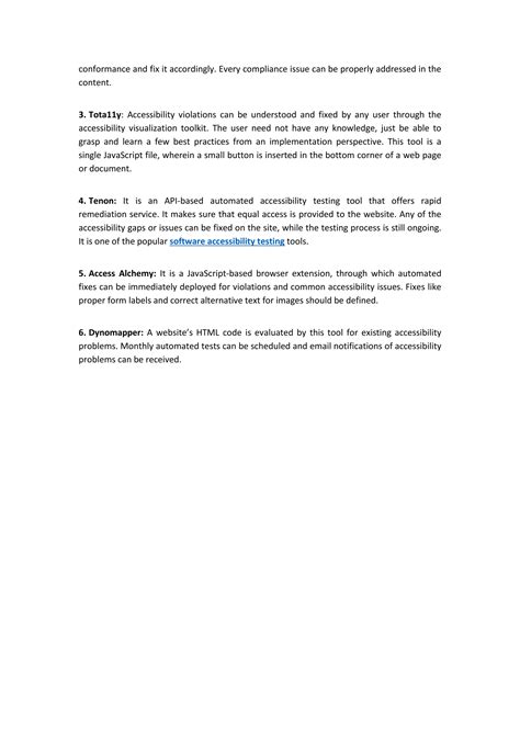 Key Tools For Accessibility Testing For Websites Pdf